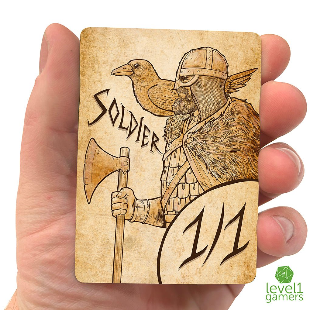 Viking Soldier - Metal Token Magic Card – Level 1 Gamers